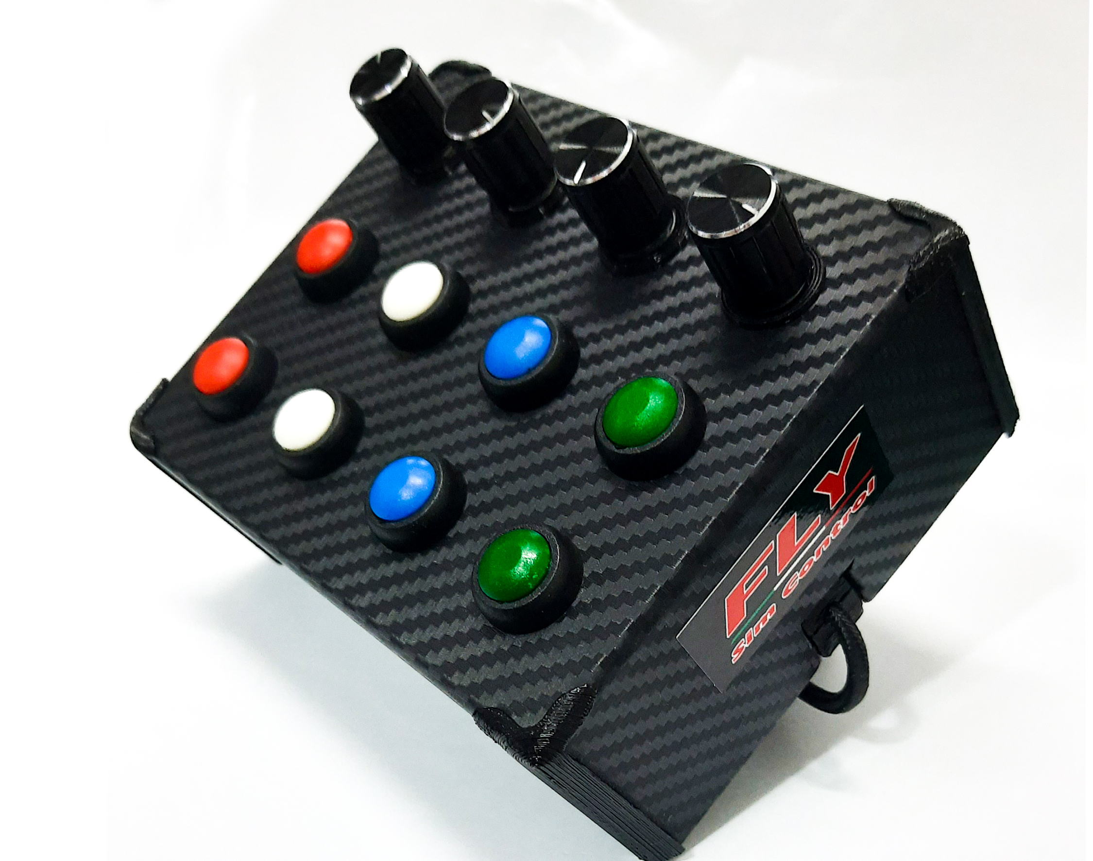 Button Box 12 Buttons 4 Rotary Knobs 20 Commands USB Plug and Play PC ...