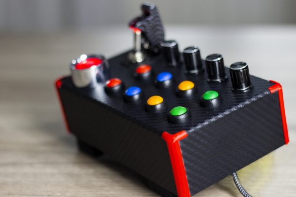 Button Box Start Engine Sim Racing Illuminated Toggle Switch PC Rotary ...