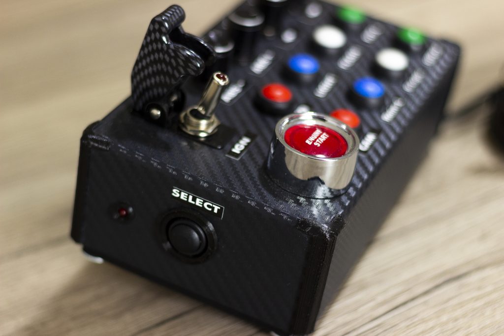 Button Box Sim Racing XBOX Play Station PS Console Start Lighted Toggle ...