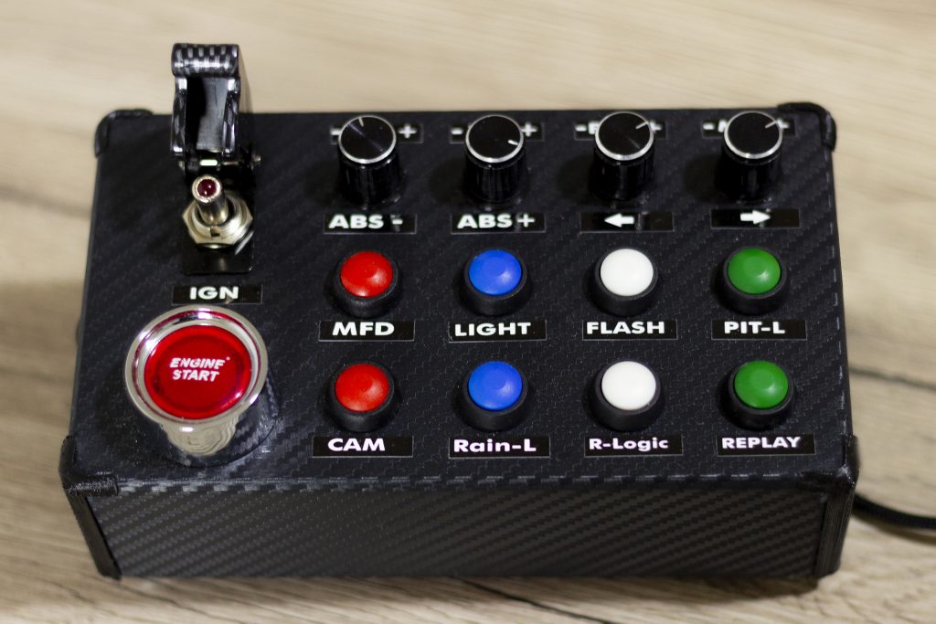 Button Box Sim Racing XBOX Play Station PS Console Start Lighted Toggle ...