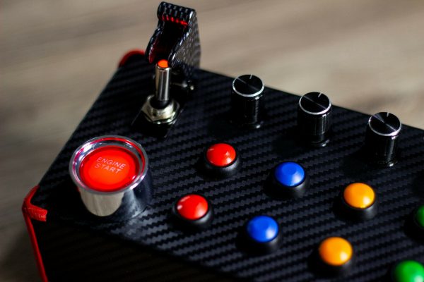 Button Box Sim Racing XBOX Play Station PS Console Start Lighted Toggle ...