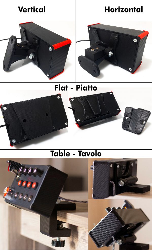 Button Box Start Engine Sim Racing Illuminated Toggle Switch PC Rotary ...