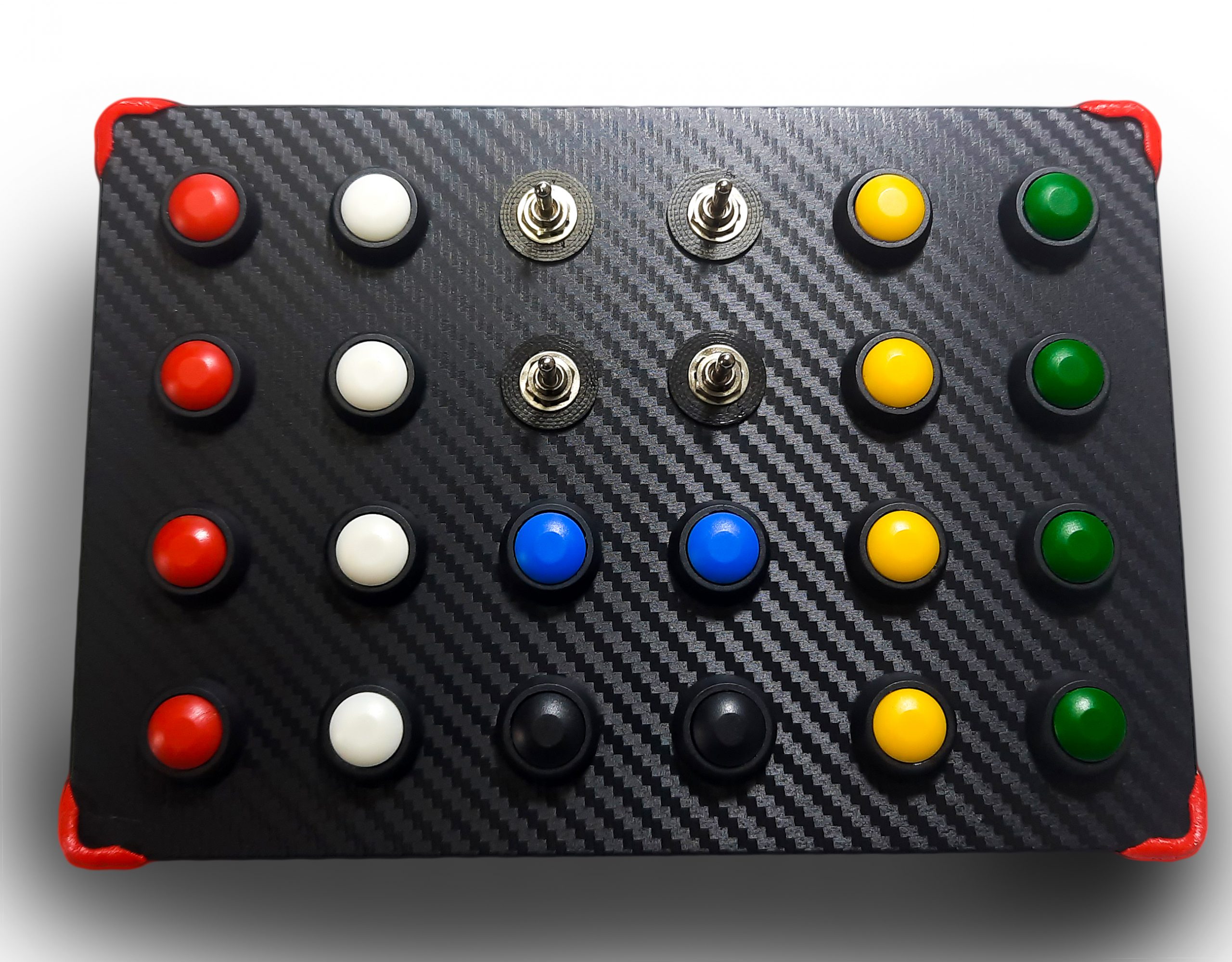 Button Box Flight Simulator DCS Control Panel 20 Buttons 4 Toggle ...