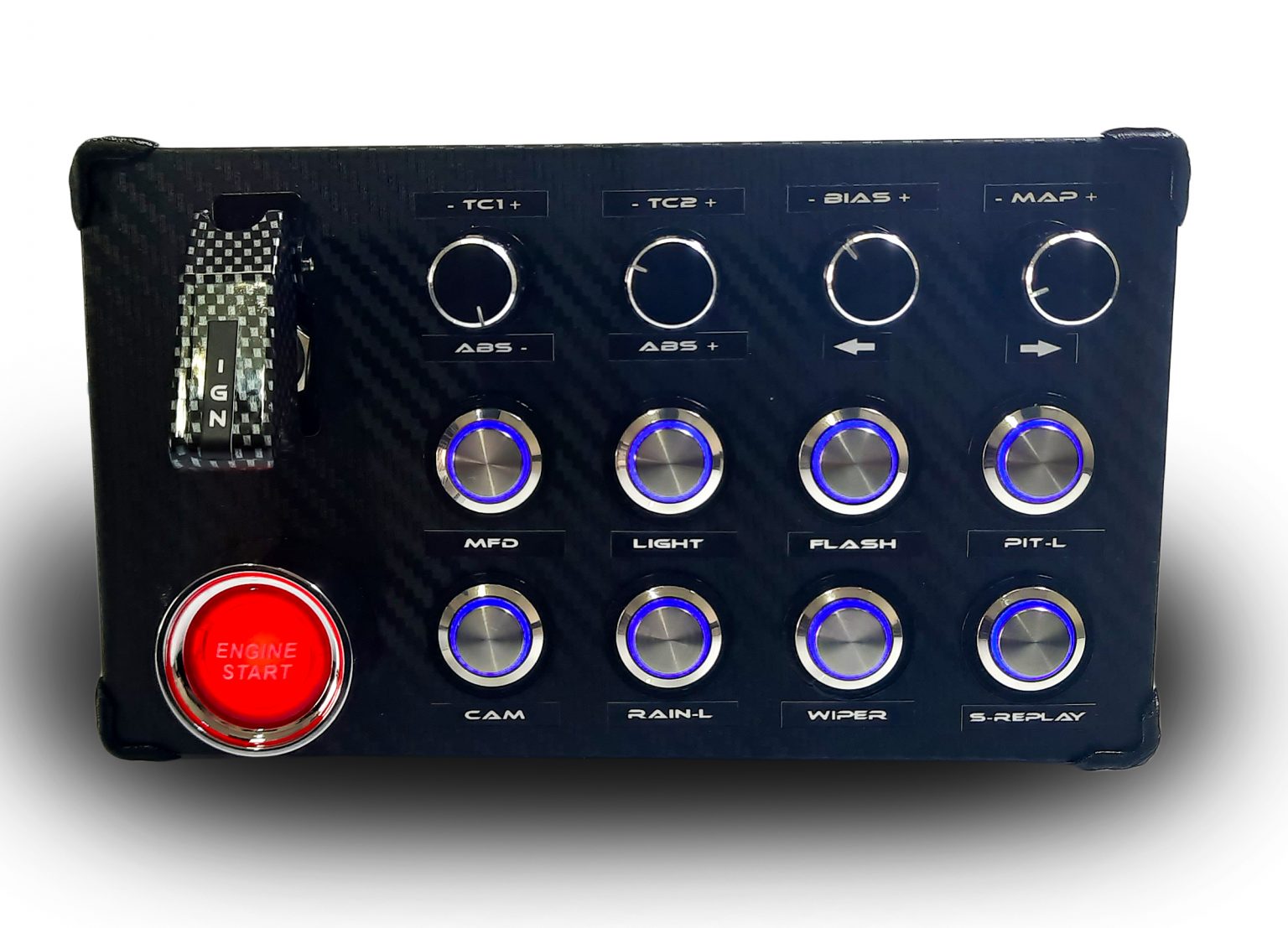 Button Box Sim Racing Luminous Metal Push Buttons XBOX S/X Play Station ...