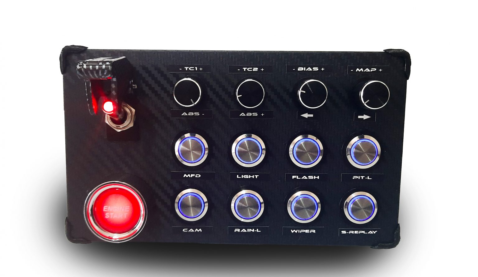 Button Box Sim Racing Luminous Metal Push Buttons XBOX S/X Play Station ...