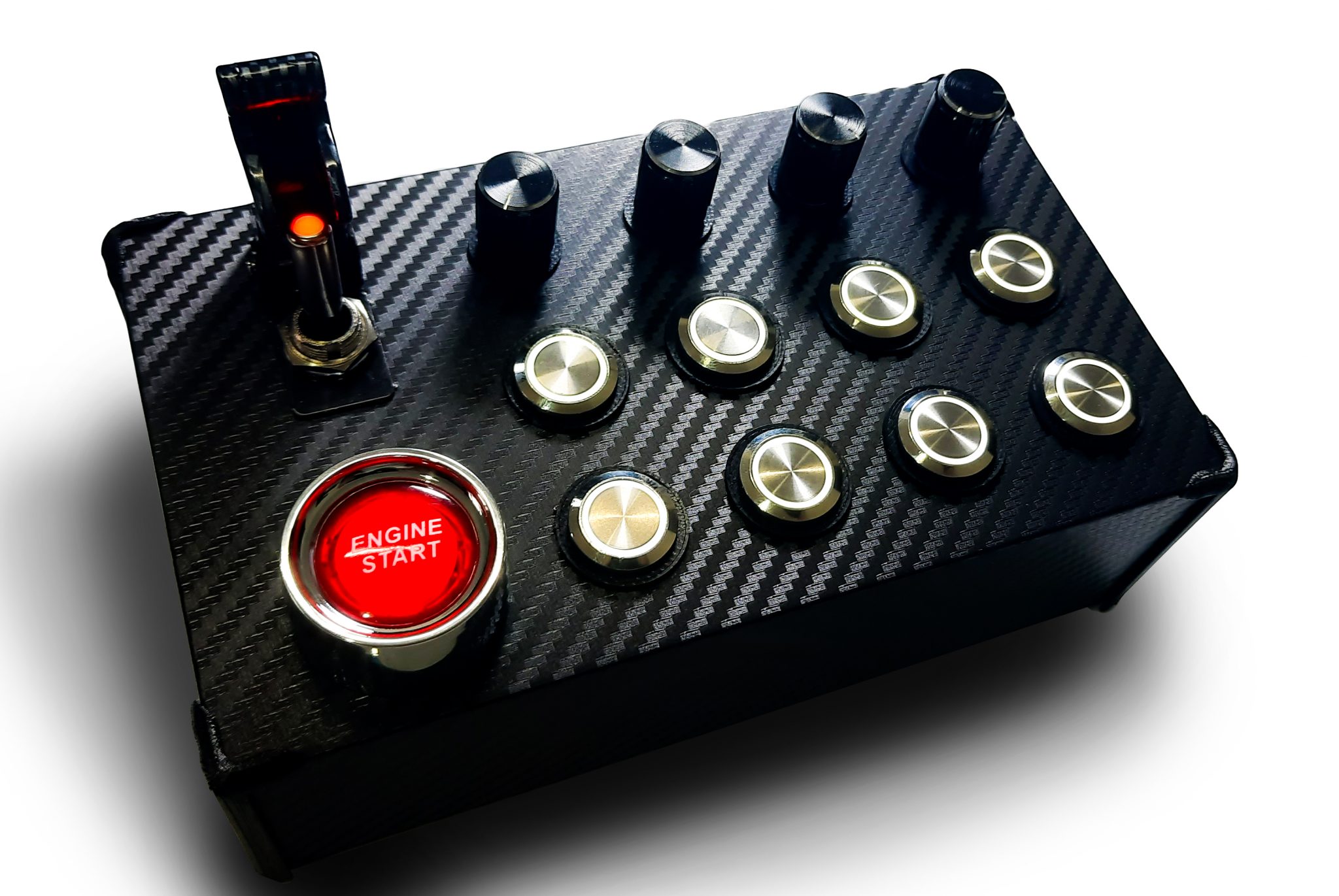 Button Box Sim Racing Luminous Metal Push Buttons XBOX S/X Play Station ...