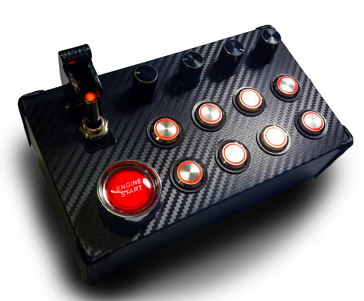 Button Box Sim Racing Luminous Metal Push Buttons XBOX S/X Play Station ...