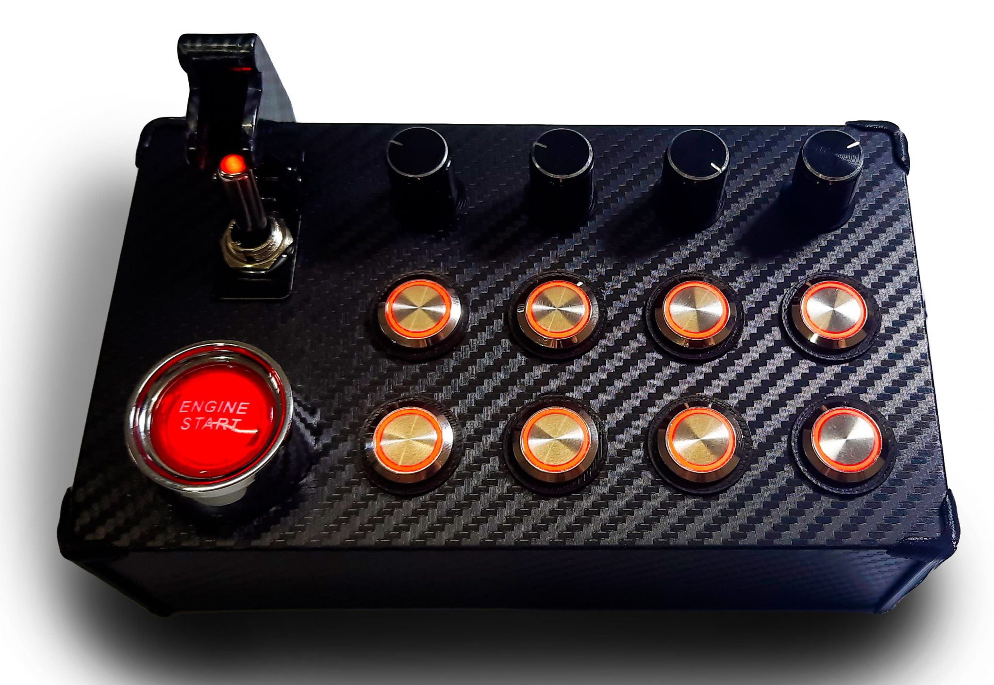 Button Box Sim Racing Luminous Metal Push Buttons XBOX S/X Play Station ...