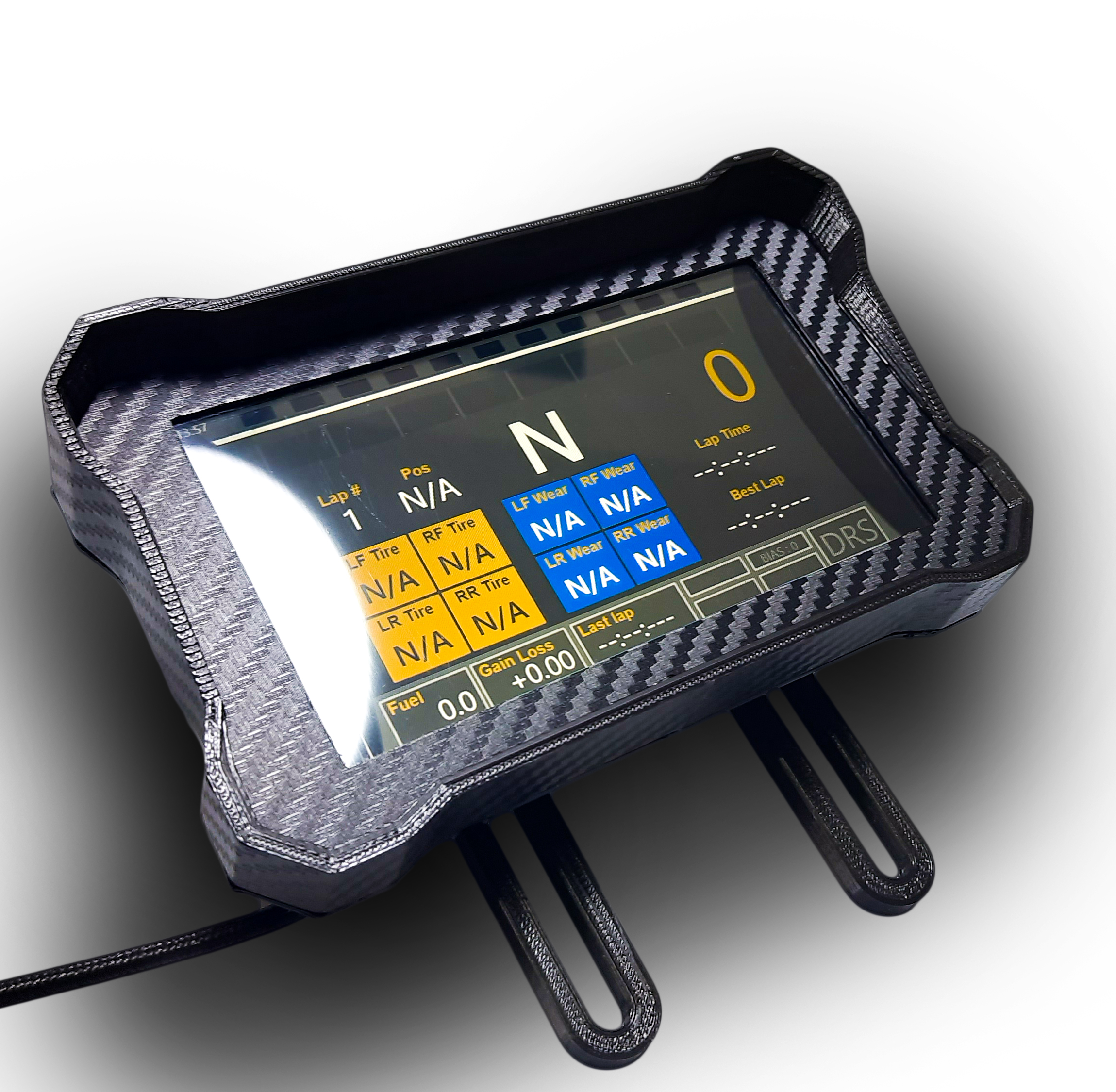 Dashboard Simracing 5" Touchscreen USB PC Carbon DASH Board - FLY Sim ...